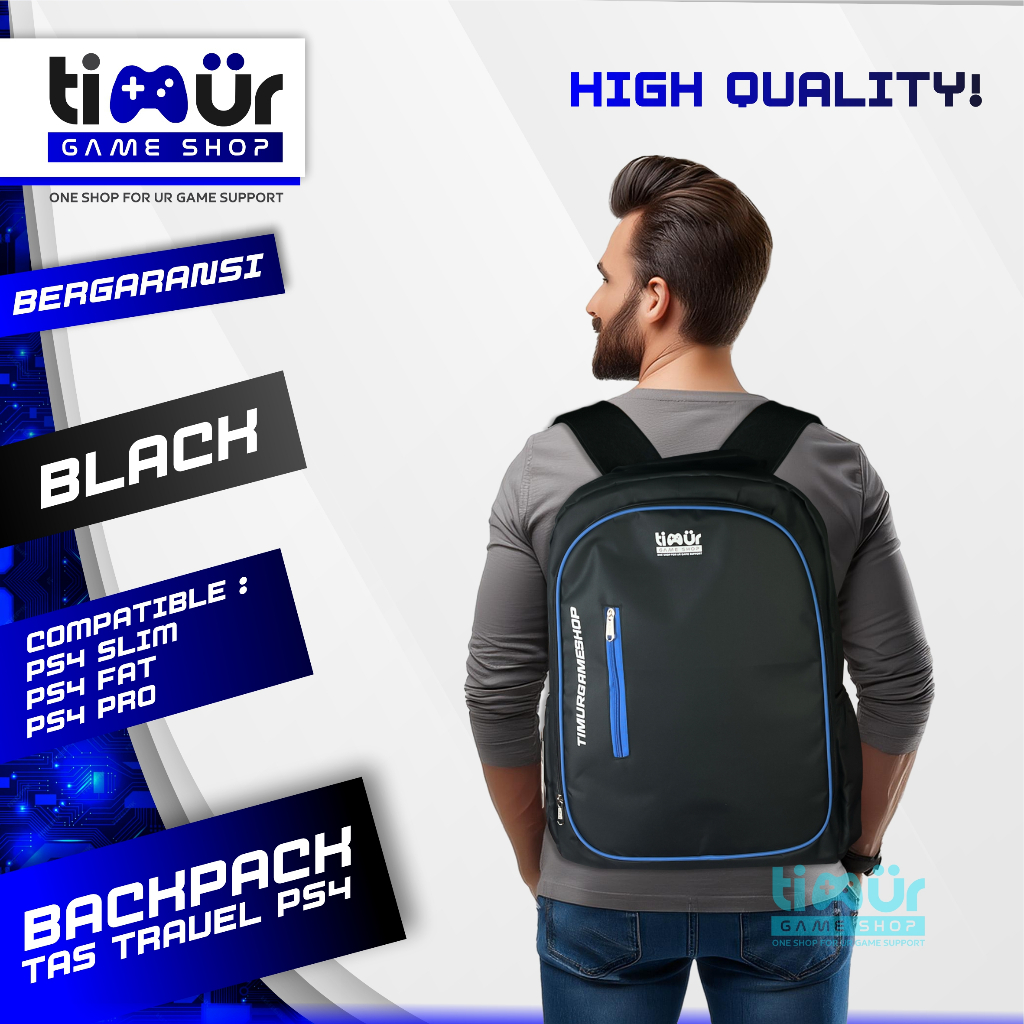 Jual Backpack Tas Ransel Travel PS4 Fat Slim Pro | Shopee Indonesia