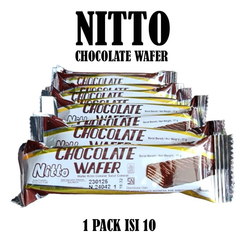 Jual NITTO CHOCOLATE WAFER | WAFER COKLAT NITTO | WAFER COKLAT | NISSIN ...