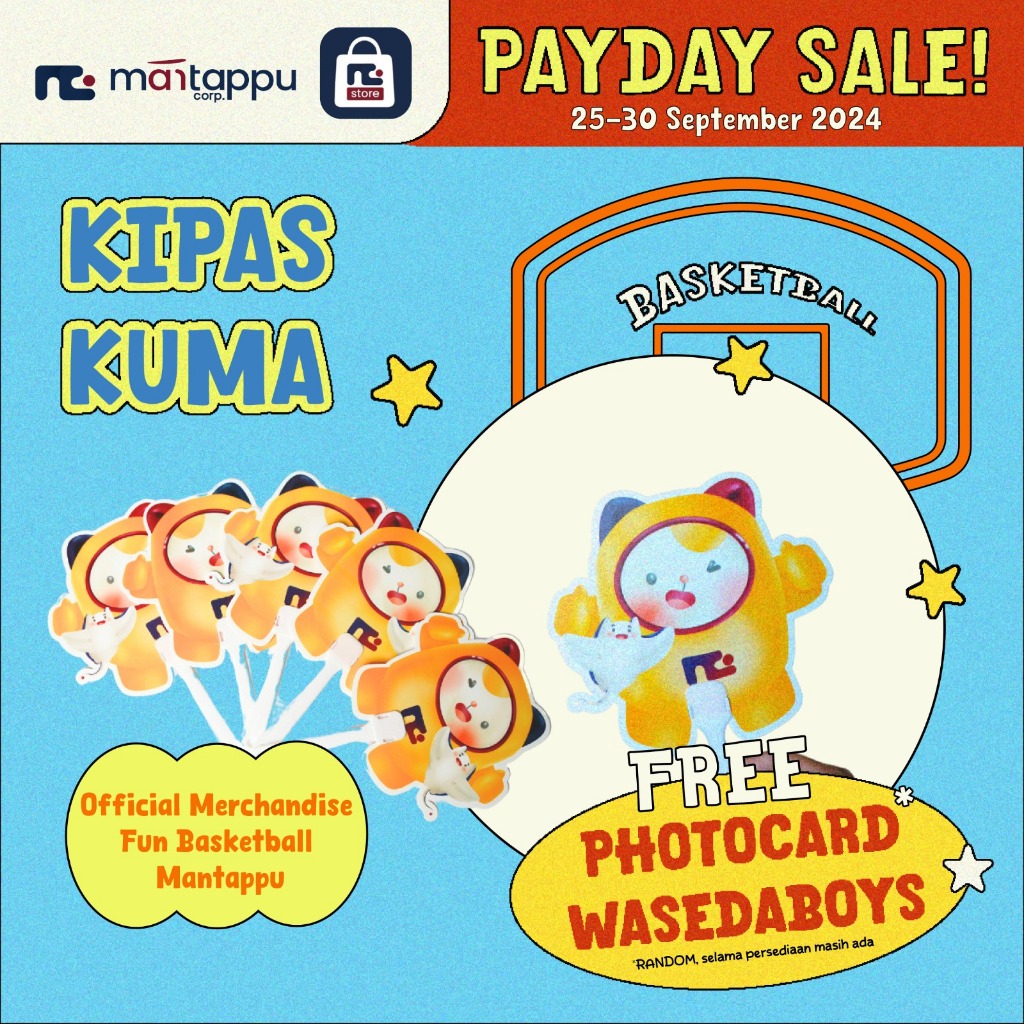 Jual Kipas Tangan PVC | Official Merchandise Fun Basketball Mantappu ...