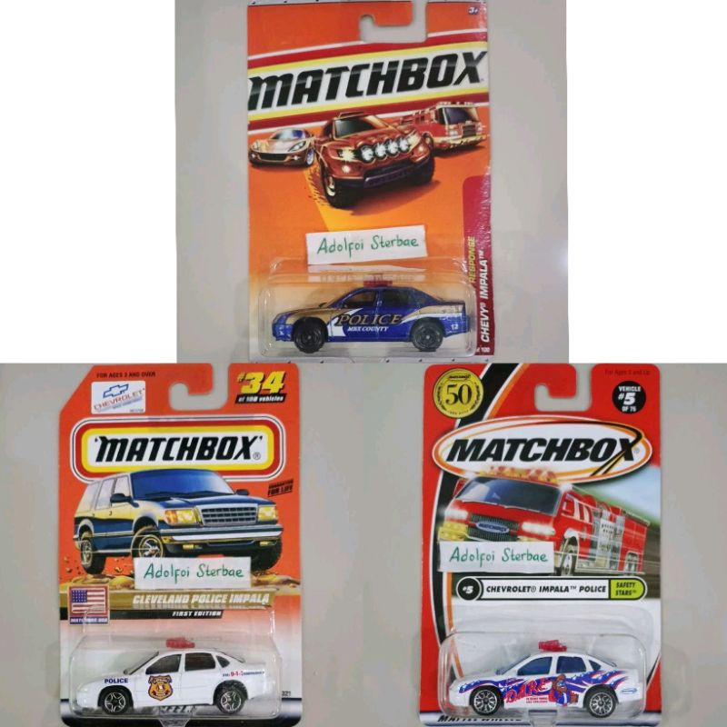 Jual matchbox chevrolet chevy impala police cleveland police impala ...