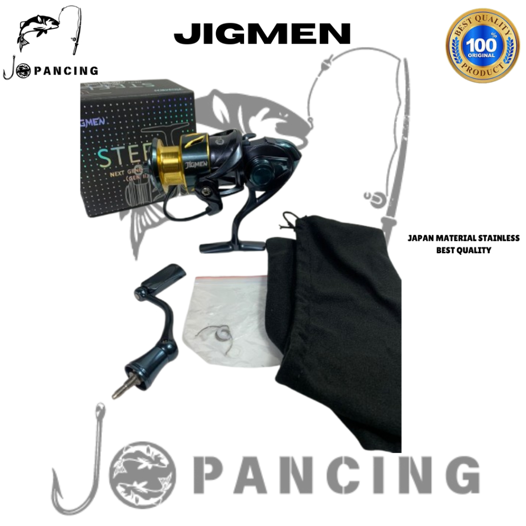 Jual Reel Pancing Spinning JIGMEN Steel sw Generation 2 6BB Ball ...
