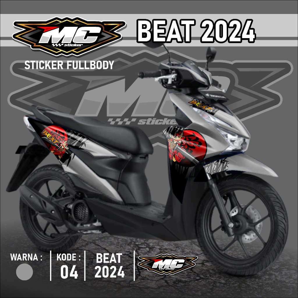 Jual MC Cutting Sticker Decal Stiker Honda Beat New Deluxe Beat Street ...