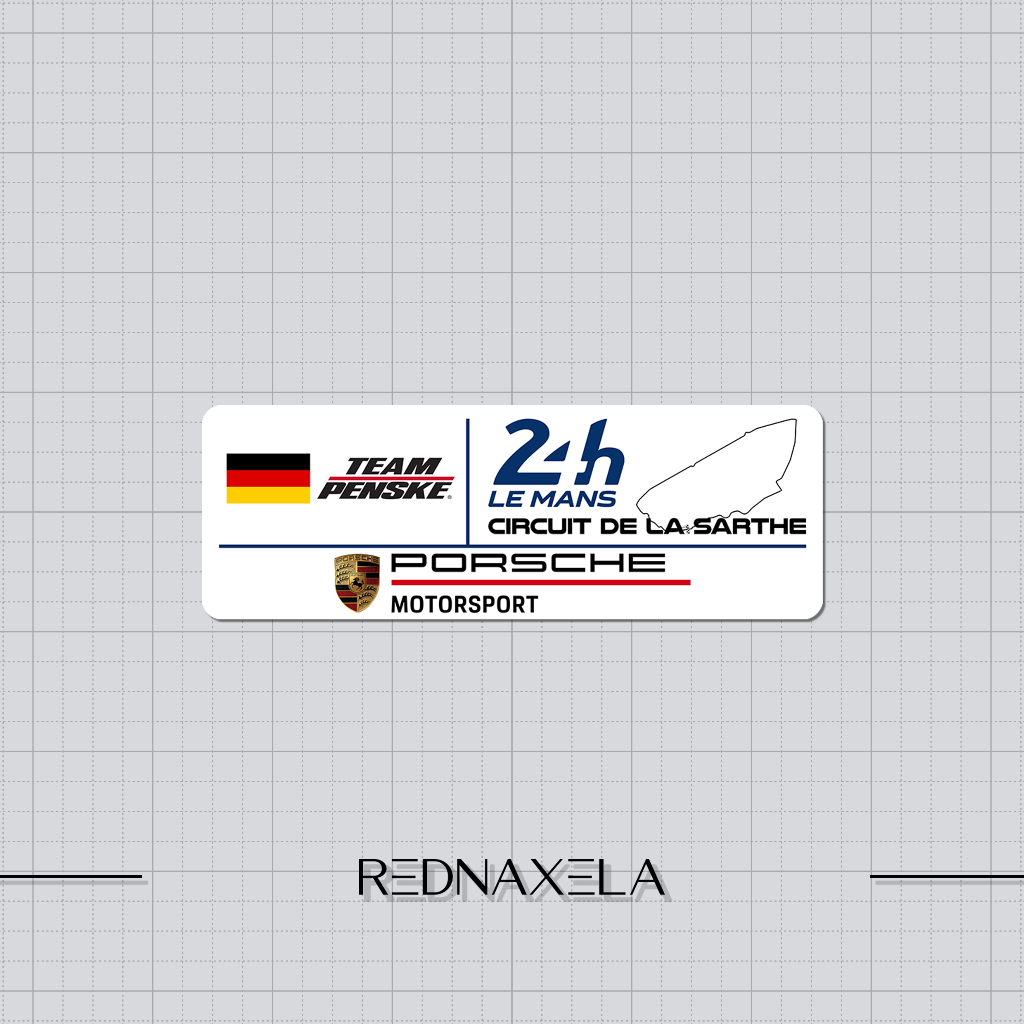 Jual Stiker Vinyl Porsche Penske Motorsport FIA WEC Outdoor High ...