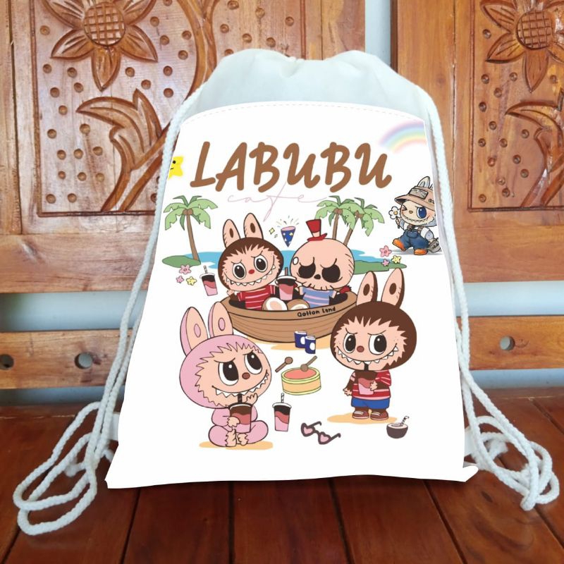 Jual (READY STOK) Tas ransel ulang tahun Satu Saku aktif Motif LABUBU ...