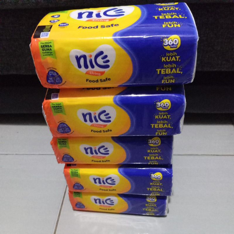 Jual tissue nice 360 sheet 2ply tisu paket isi ( 5 pcs ) | Shopee Indonesia