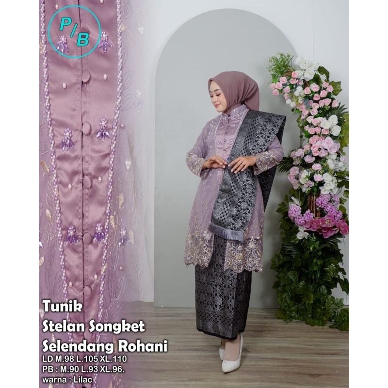 Jual Saudah Kebaya - Set Kebaya Tunik Tile Payet Busui Friendly Rok ...