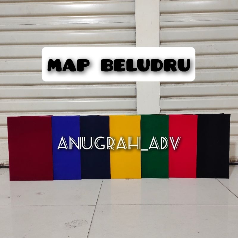 Jual map beludru map upacara map kantor map sekolah ukuran folio f4 ...