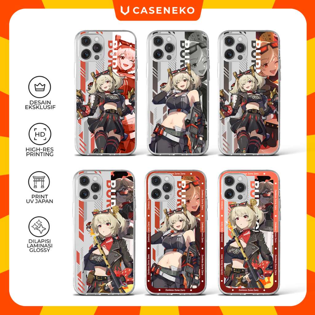 Jual Custom Case HP Burnice Zenless Zone Zero ZZZ Game Casing Phone ...