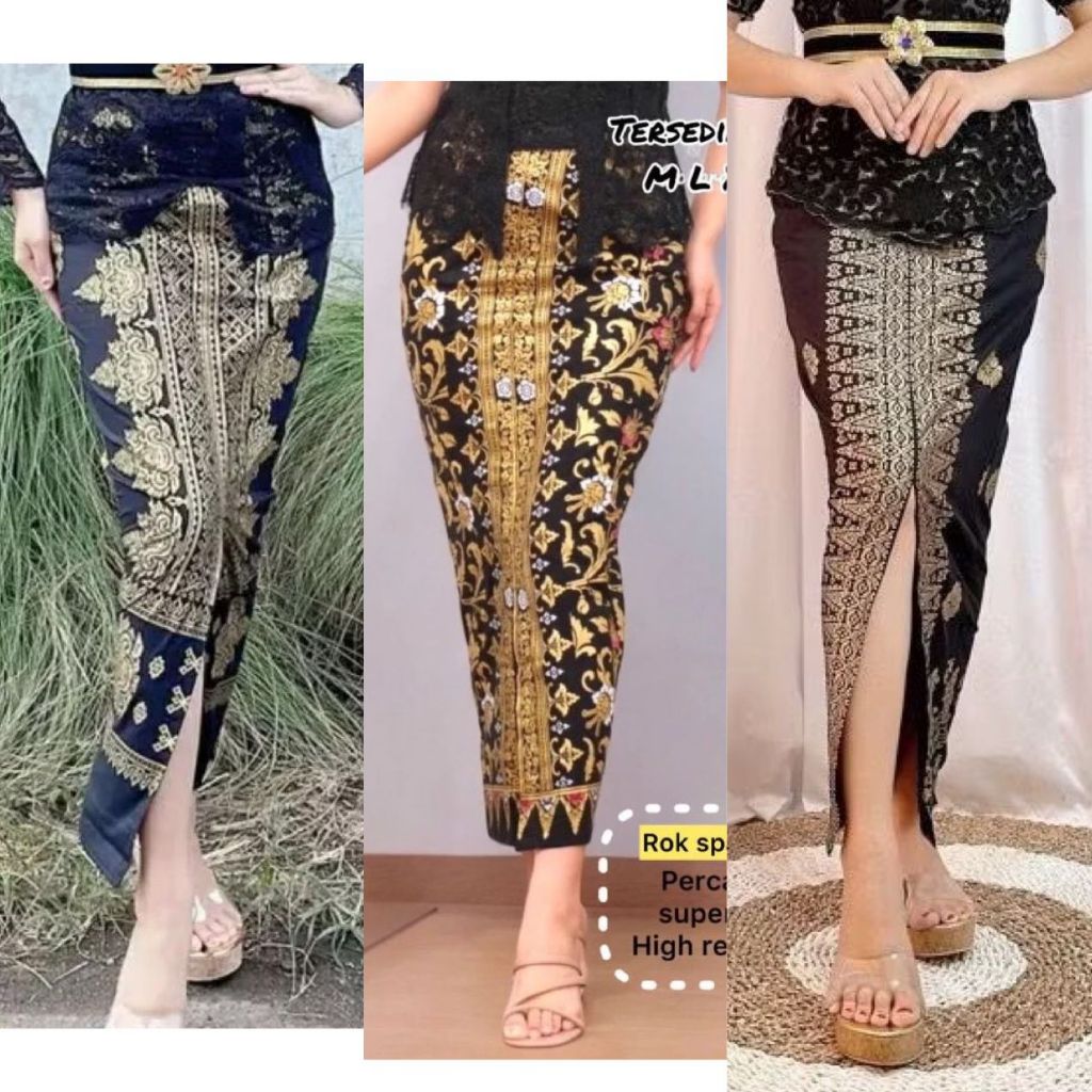 Jual Rok Batik Span Bawahan Kebaya Jarik Instan Belah Tengah Depan ...