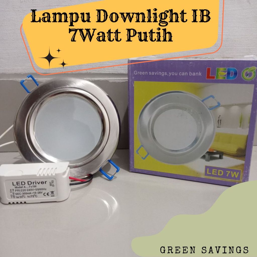 Jual LAMPU DOWNLIGHT LED 7 WATT COB PUTIH LAMPU PANEL LED 7W TIPIS BULAT INBOW | Shopee Indonesia