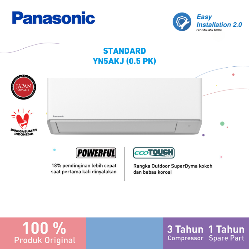 Jual Panasonic CS/CU-YN5AKJ AC Standard Non Inverter [0.5 PK] | Shopee Indonesia