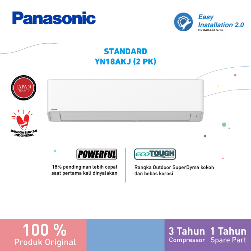 Jual Panasonic CS/CU-YN18AKJ AC Standard Non Inverter [2 PK] | Shopee Indonesia