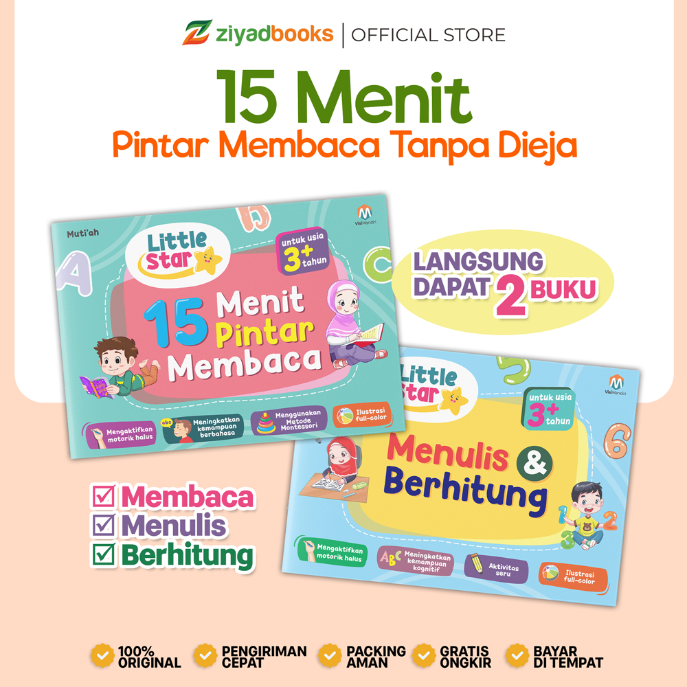 Jual (Isi 2 Buku) - Buku Belajar Membaca - Little Star 15 menit Pintar ...