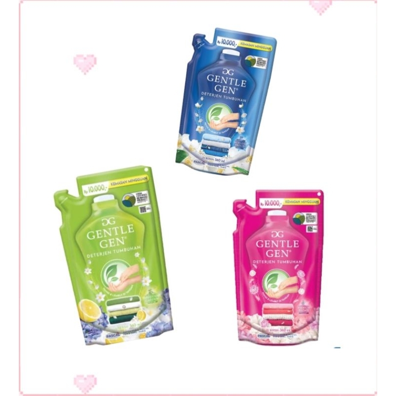 Jual Deterjen Gentle Gen Reffil 360 ml / Gentle Gen Deterjen Cair 360ml ...