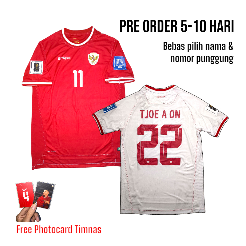 Jual Jersey Original Timnas Indonesia Home dan Away Erspo (Replica ...