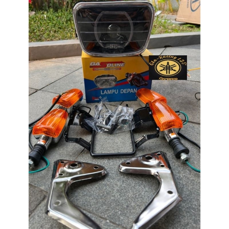 Jual Lampu depan Rx king biled billed MATRIX full set breket Sen ...