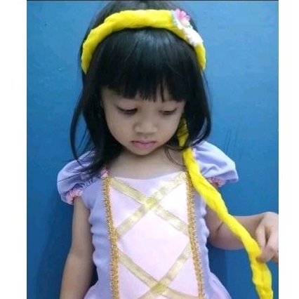 Jual bando rambut kepang princess rapunzel anak perempuam | Shopee ...