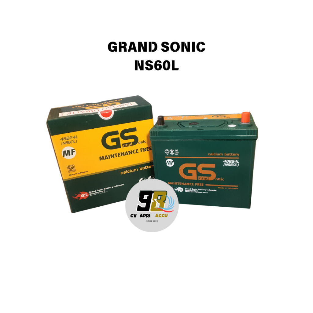 Jual AKI MOBIL LIVINA, SENTRA, TOYOTA COROLLA SERIES, ISUZU TRAVERA GRAND SONIC NS60L 45Ah ...