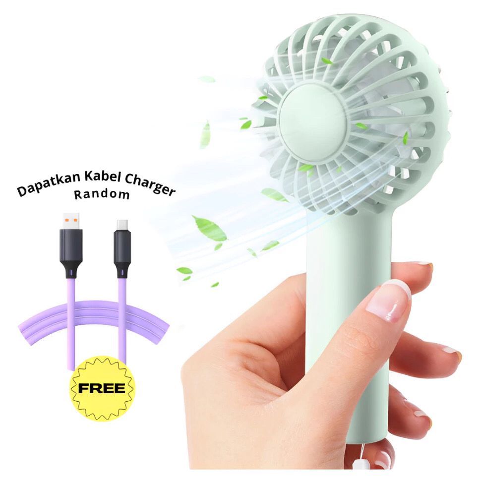 Jual MYN Nata Kipas Angin Kecil Mini Fan Genggam Tangan Portable USB ...