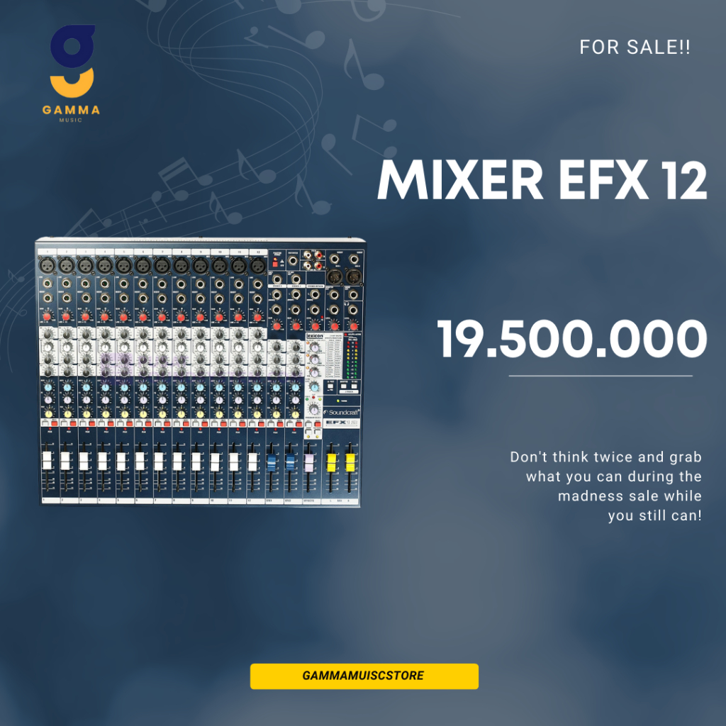 Jual MIXER SOUNDCRAFT EFX 12 (PreOrder) | Shopee Indonesia