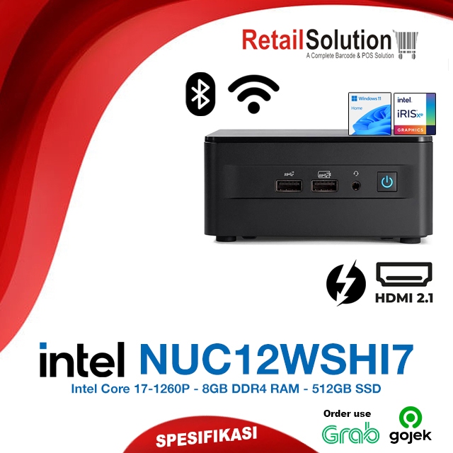 Jual Mini PC Kit i7-1260P RAM 8GB SSD 512GB Windows 11 Home - Intel NUC ...