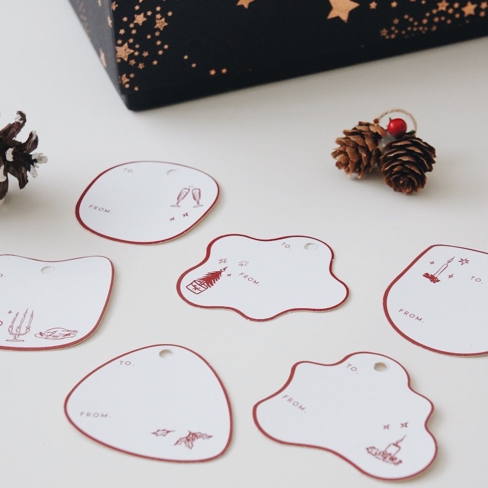 Jual Say Giggle - 1 set isi 6 Christmas Tag Hampers/ Tag Natal Hampers ...