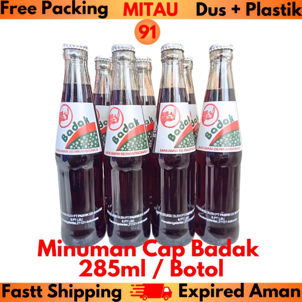 Jual Minuman Cap Badak 285ml / Botol | Shopee Indonesia