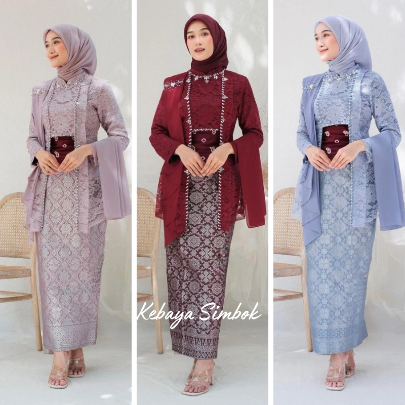 Jual Set Kebaya Kutu Baru Wisuda Modern Kebaya Set Tunik Lamaran Tunangan Batik Baju Couple ...