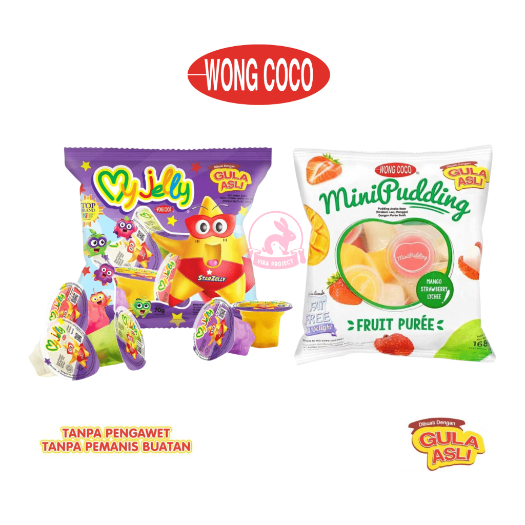 Jual 12+ WONG COCO MY JELLY 70G/ MINI PUDDING 168G JELLY PUDDING ANAK ...