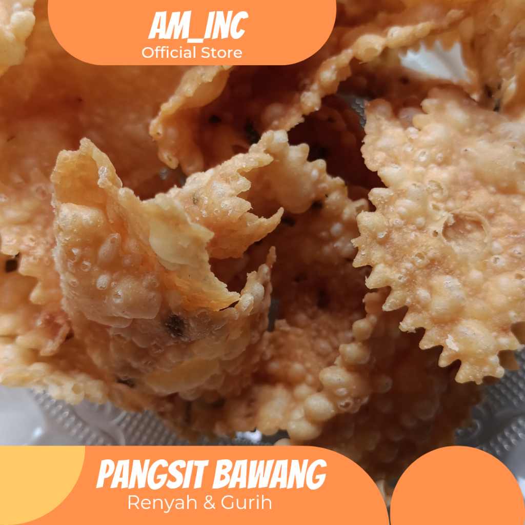 Jual Keripik Pangsit Bawang ORIGINAL Paking Free Bubble Dan Dus ...