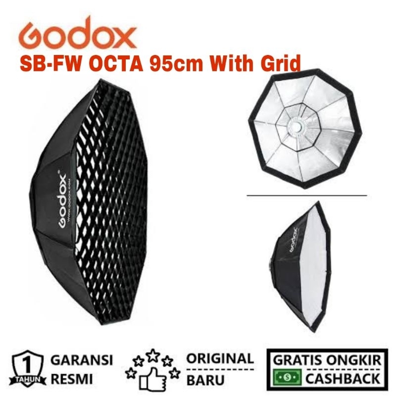 Jual Godox Softbox Octa 120cm 140cm 95cm Bowen oktagon 120 Octagon ...