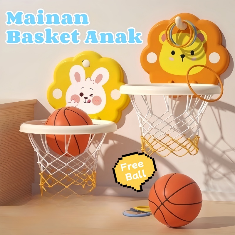 Jual Mainan Basket Anak Papan Basket + 1 Buah Bola Basket/Mainan Basket ...