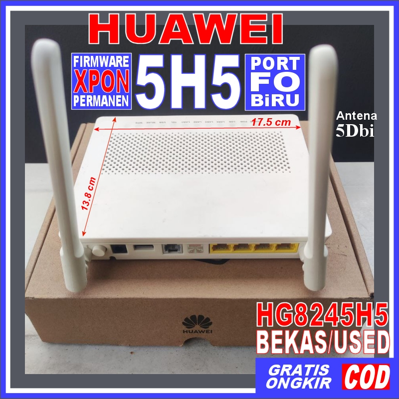 Jual 5H5 HUAWEI EPON XPON HG8245H5 FIRMWARE BIRU (BEKAS / TIDAK BARU) | Shopee Indonesia