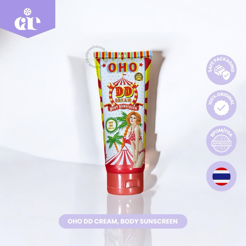 Jual OHO DD CREAM BODY SUNSCREEN SPF50 PA++ THAILAND / SUNBLOCK 100 G ...