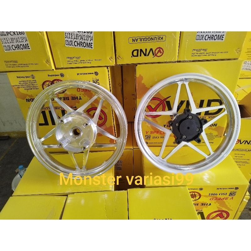 Jual VELG RACING VND V SPEED V1 185X14 & 215X14 PCX 160 CBS / PCX 160 ABS | Shopee Indonesia