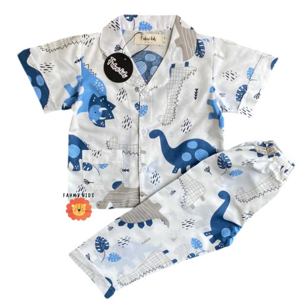 Jual Piyama Anak Premium Untuk Usia 1-10 Tahun Bahan Adem Variasi Kerah ...