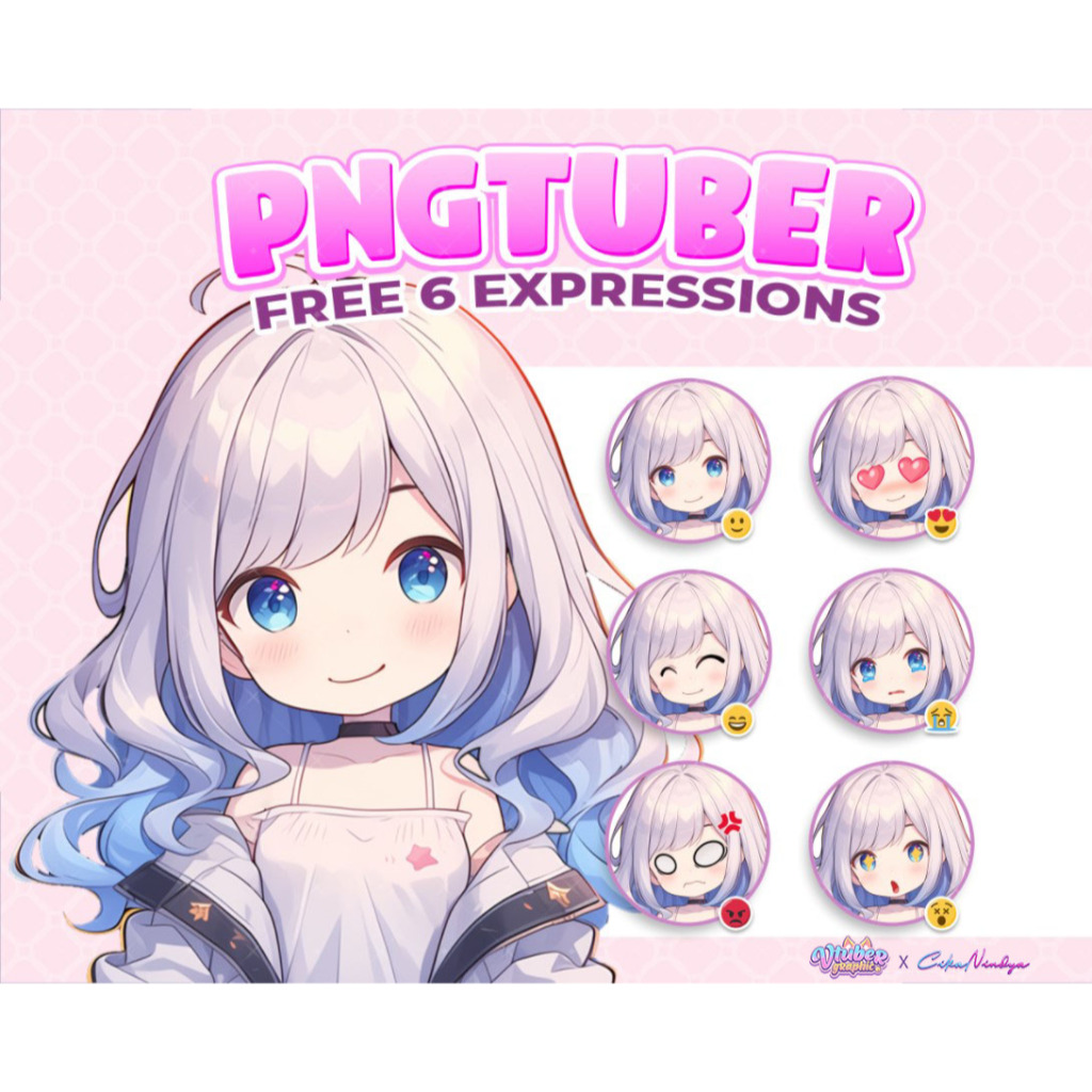 Jual PNG Tuber | Chibi Menggemaskan & Cantik untuk YouTuber & VTuber ...