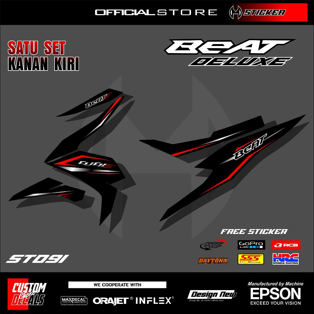 Jual stiker striping beat deluxe 2020 2021 2022 2023 striping sticker ...
