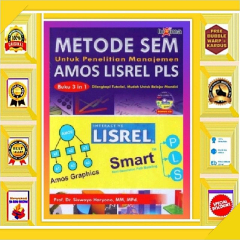 Jual METODE SEM Untuk Penelitian Manajemen AMOS LISREL PLS - Siswoyo ...