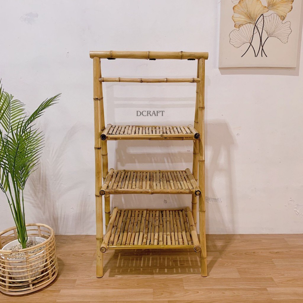 Jual Rak Susun Bambu / Rak Serbaguna Susun 3 / Rak Bambu / Rak Sepatu ...