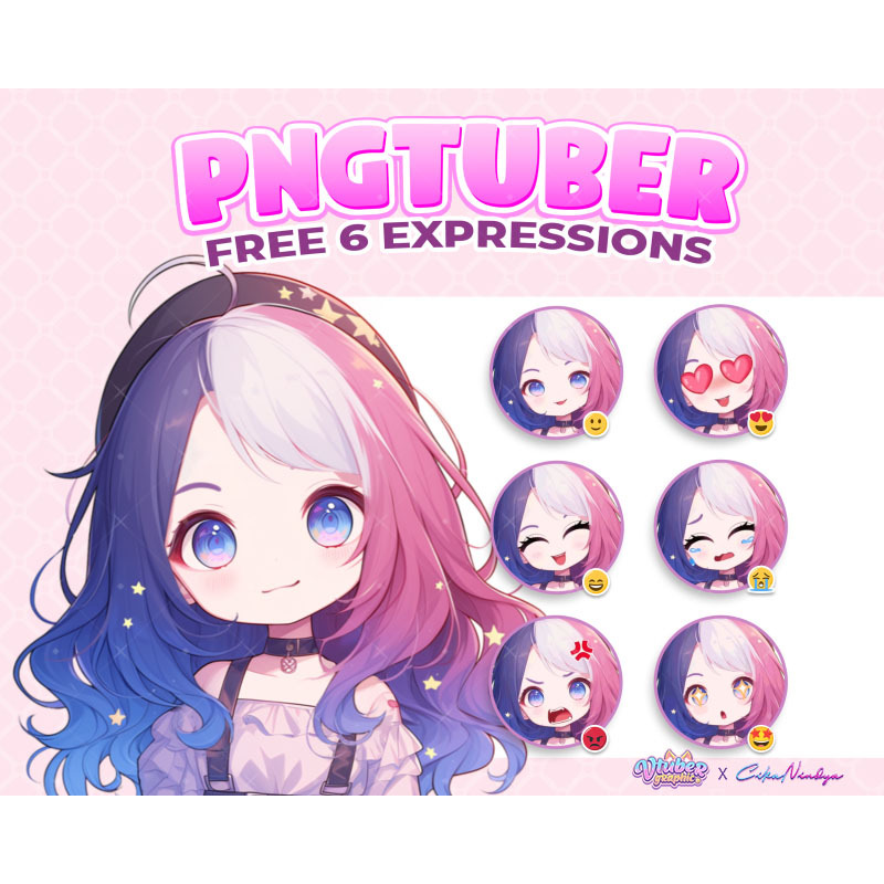 Jual PNG Tuber | Chibi Menggemaskan & Cantik untuk Streaming & Konten ...