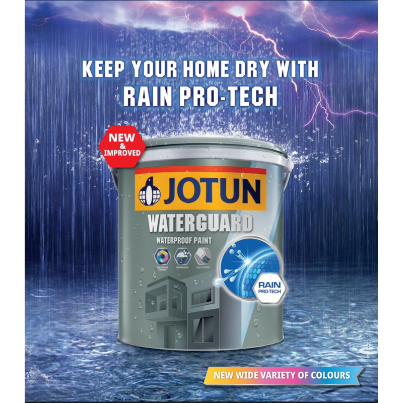 Jual Cat WATERPROOFING JOTUN WATERGUARD 3,5 L Putih/ Abu Abu/ Custom ...