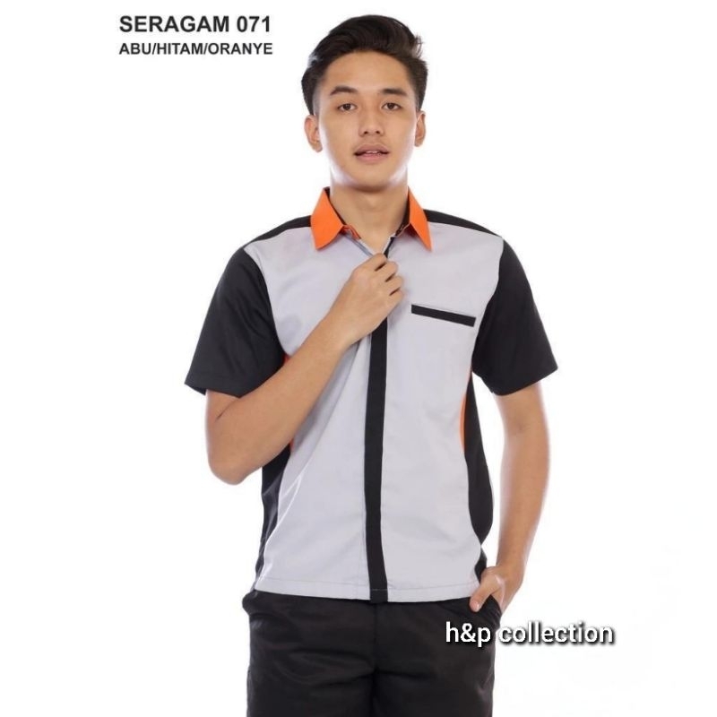 Jual DNL 071 Baju Seragam Kerja , Kemeja Seragam Kerja Kantor , Baju ...