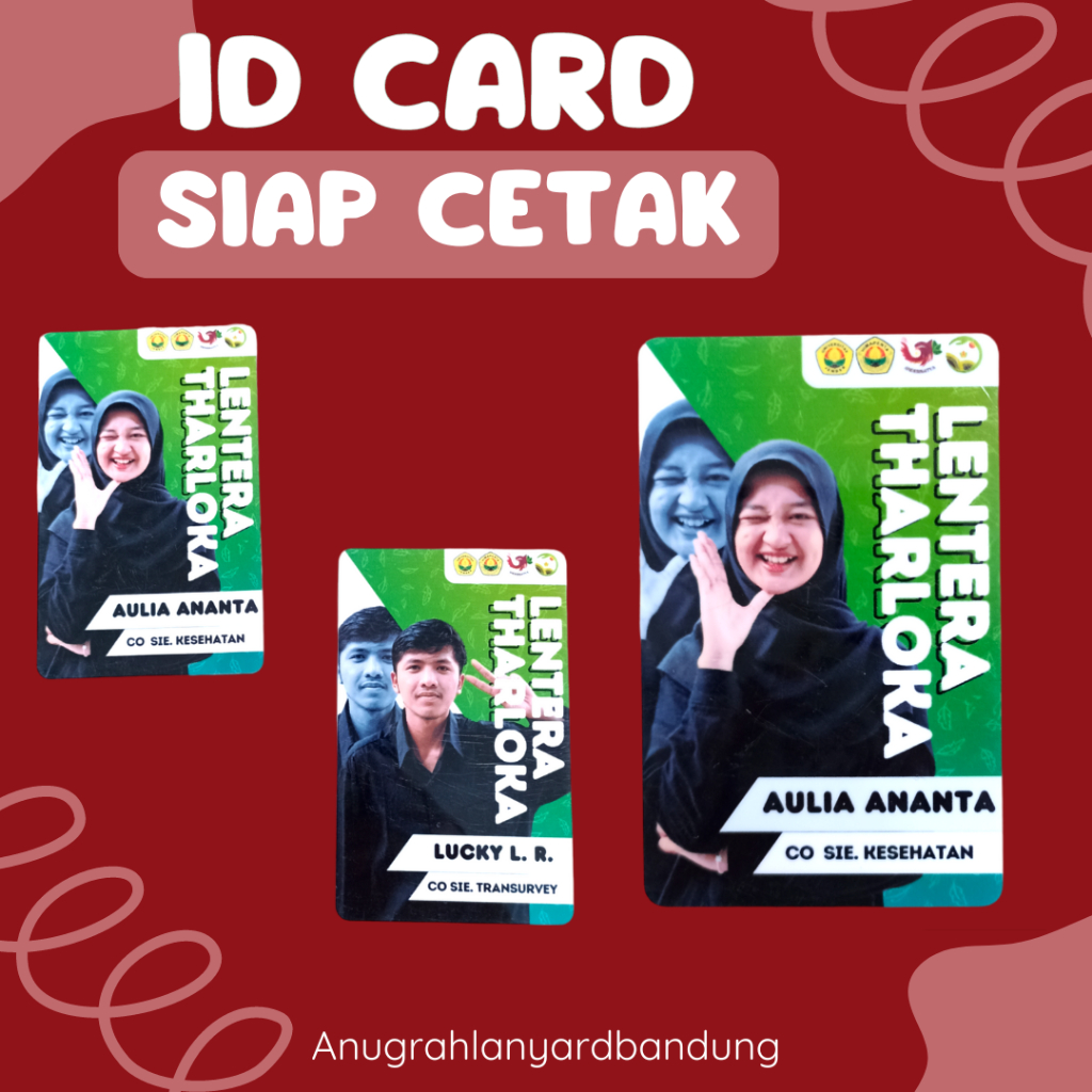 Jual CETAK KARTU ID CARD CUSTOME PCV 0,9 mm/ KARTU PESERTA,KARTU ...