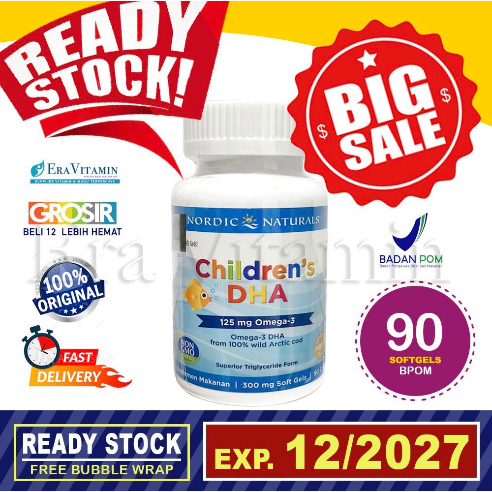Jual Nordic Naturals Children's DHA 90 softgels BPOM | Shopee Indonesia