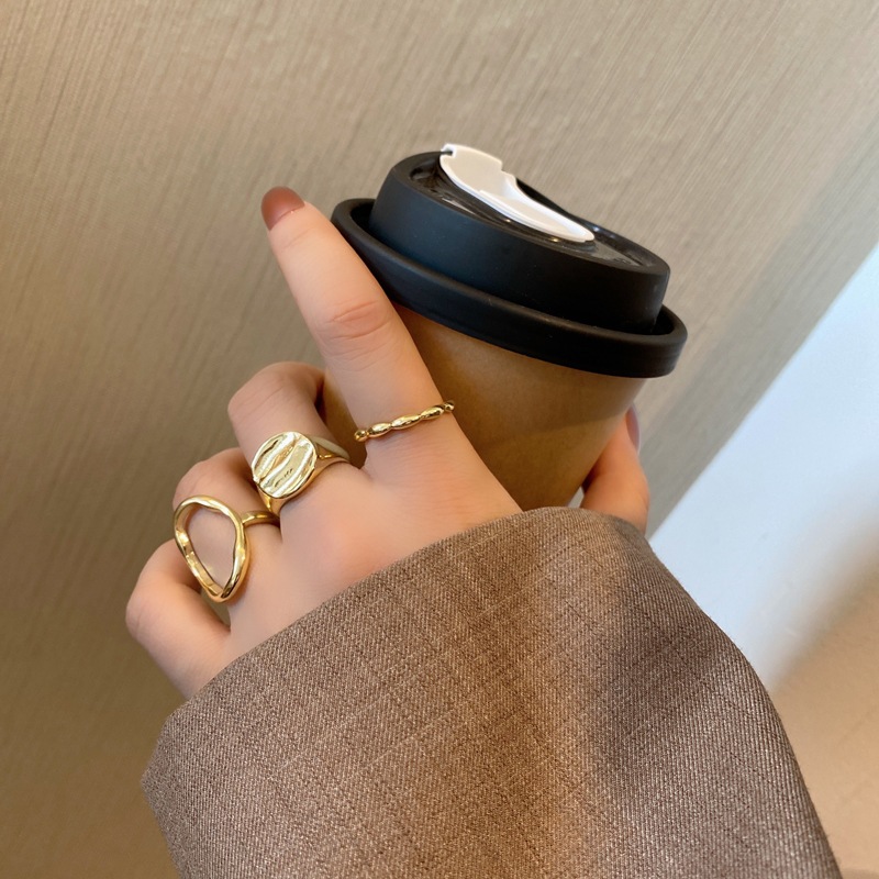 Jual Popvjewel - RS 02 Minji Minimalis Korean Style Rings Set Cincin ...