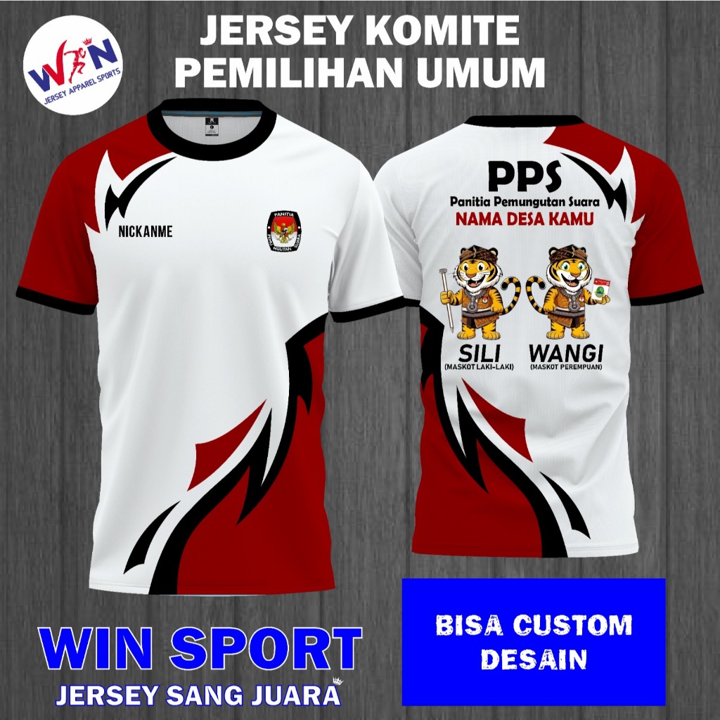Jual Baju PPS KPPS PEMLU 2024 Terbaru - Full Printing , Free Custom ...