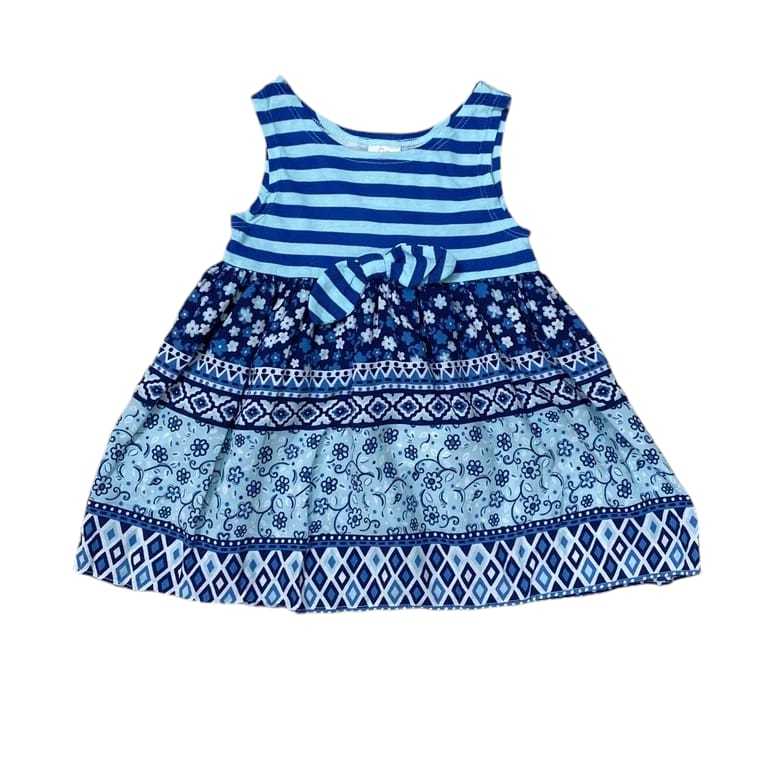 Jual DRESS ANAK YOUNGLAND BABY MOTIF GARIS ATAS BAWAH BUNGA | Shopee ...