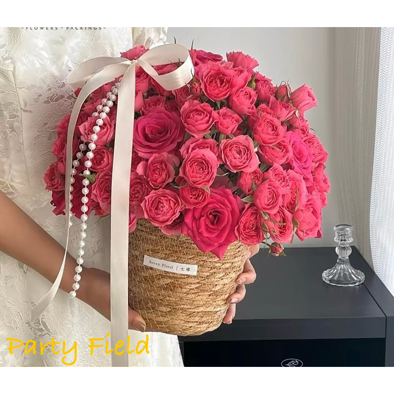 Jual [3PCS] Pot bunga anyaman / pot tanaman anyaman / flowers pot ...