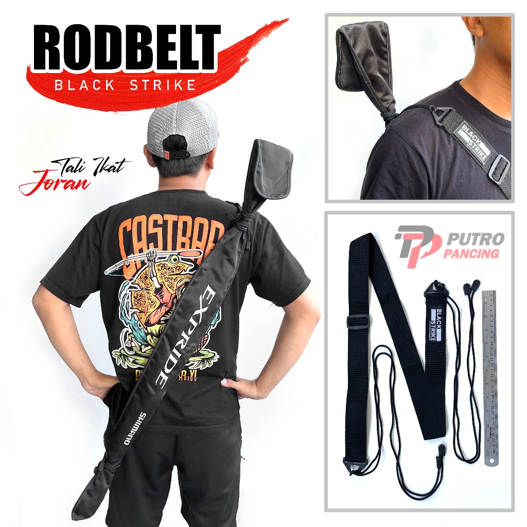 Jual Rod Belt Tali Ikat Joran rodbelt Black Strike Serbaguna | Shopee ...